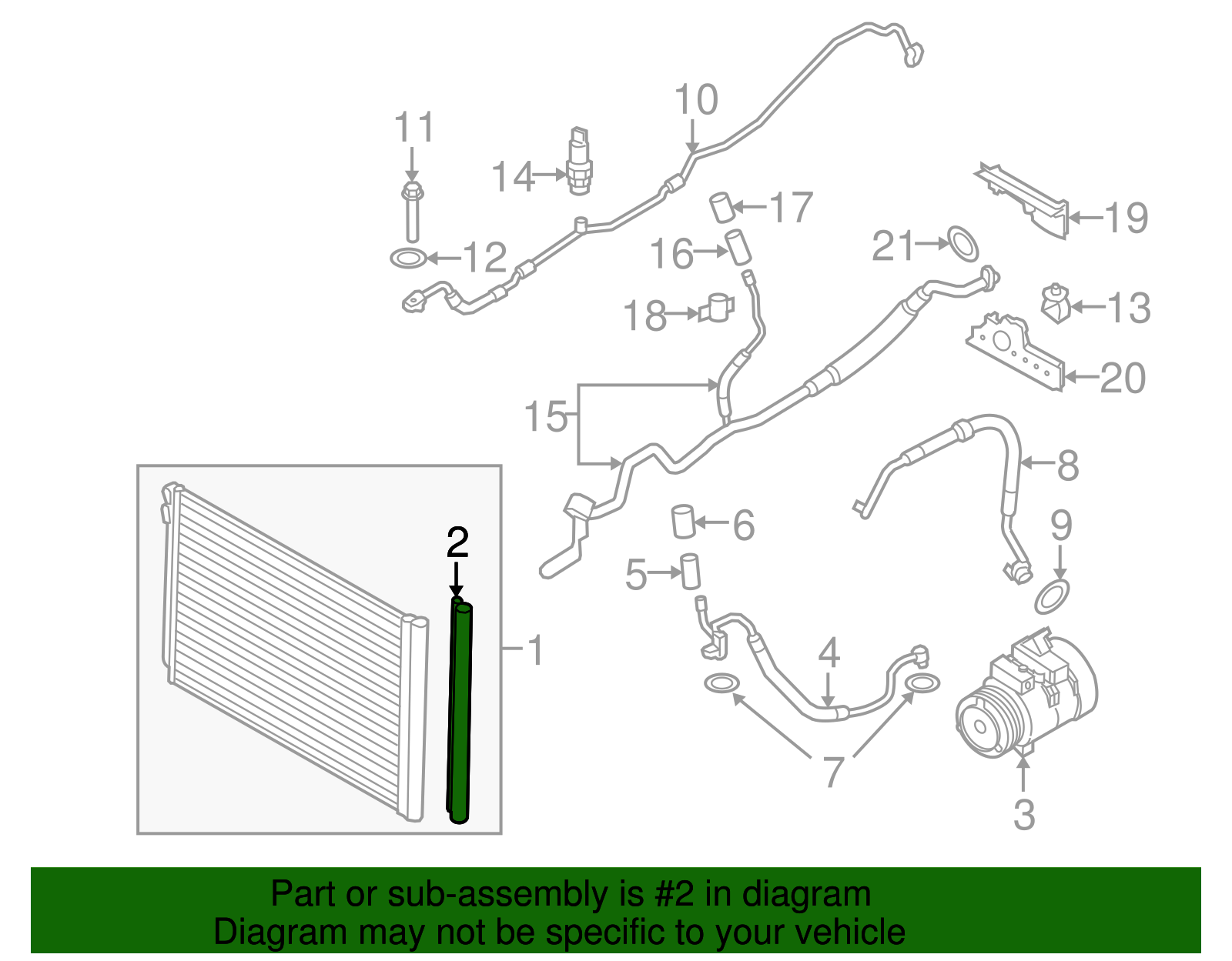 64-50-9-237-857 - A/C Receiver Drier - 2008-2019 BMW | Buy BMW Parts Now