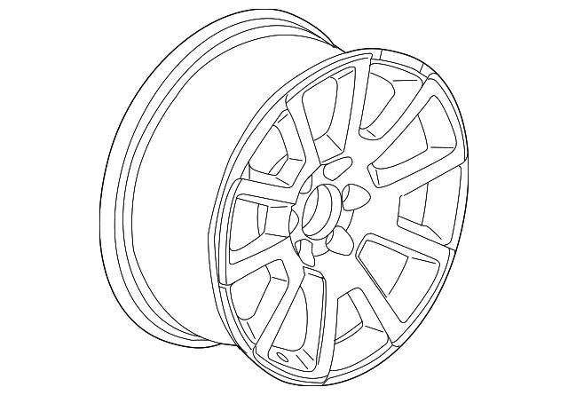 2015-2020 GM 22 Wheel, 6-Spoke Chrome 84346102 | Courtesy Parts