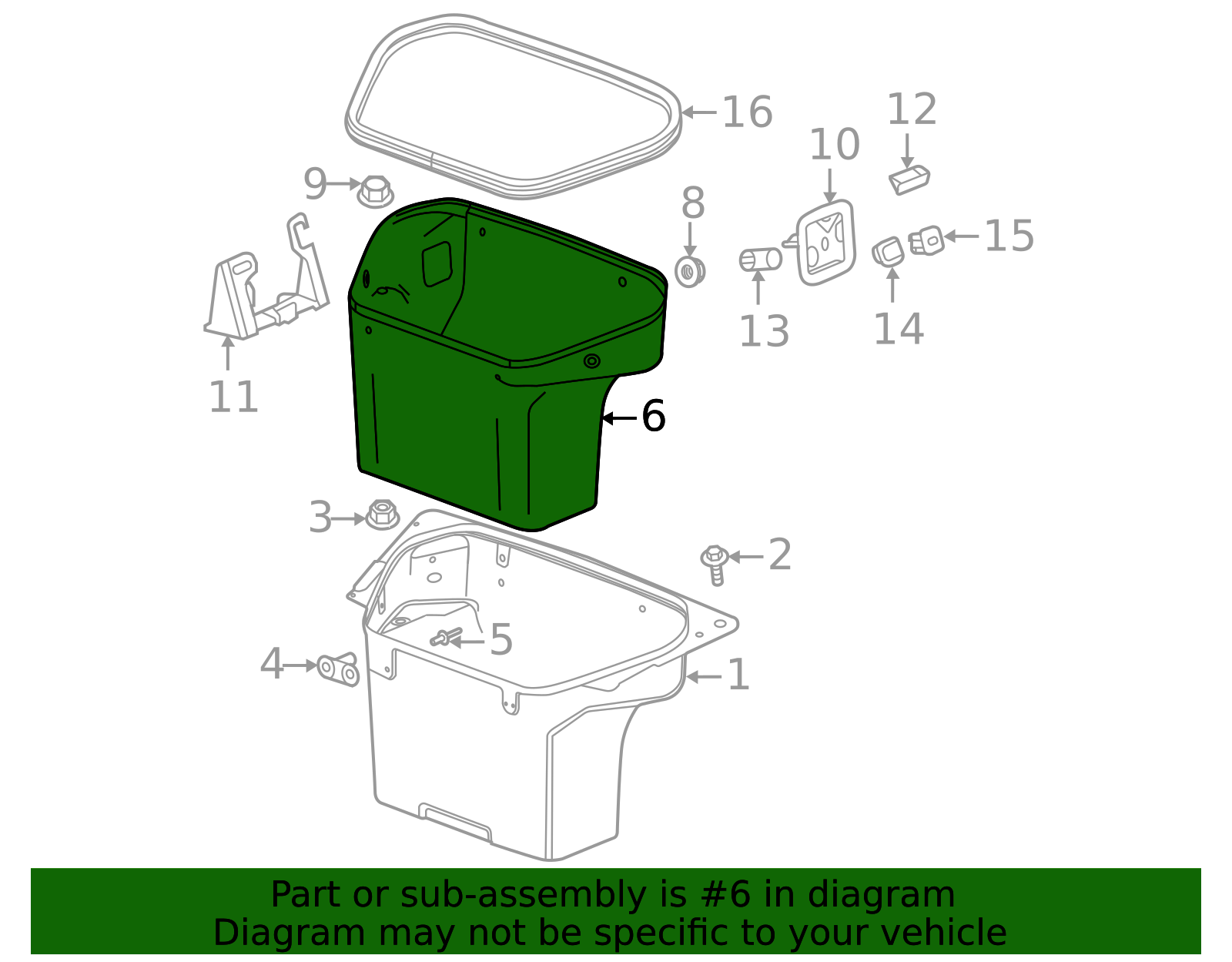 2024-2025 Chevrolet Corvette Trunk Floor Storage Box 85713738 | QuirkParts