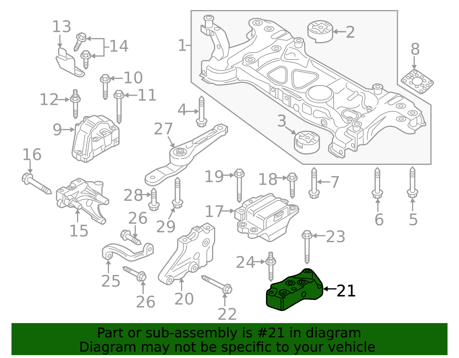 Volkswagen Engine Mount Bracket - Secure Powertrain Support - Part #1K0 ...