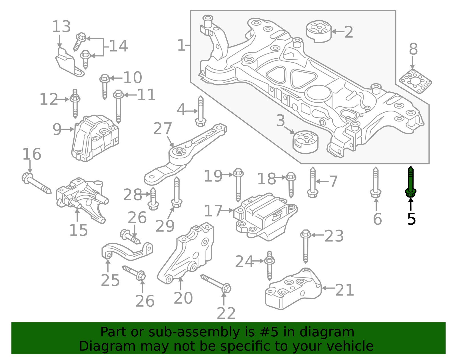 Engine Cradle Mount Bolt N-911-433-01 | OEM Parts Online