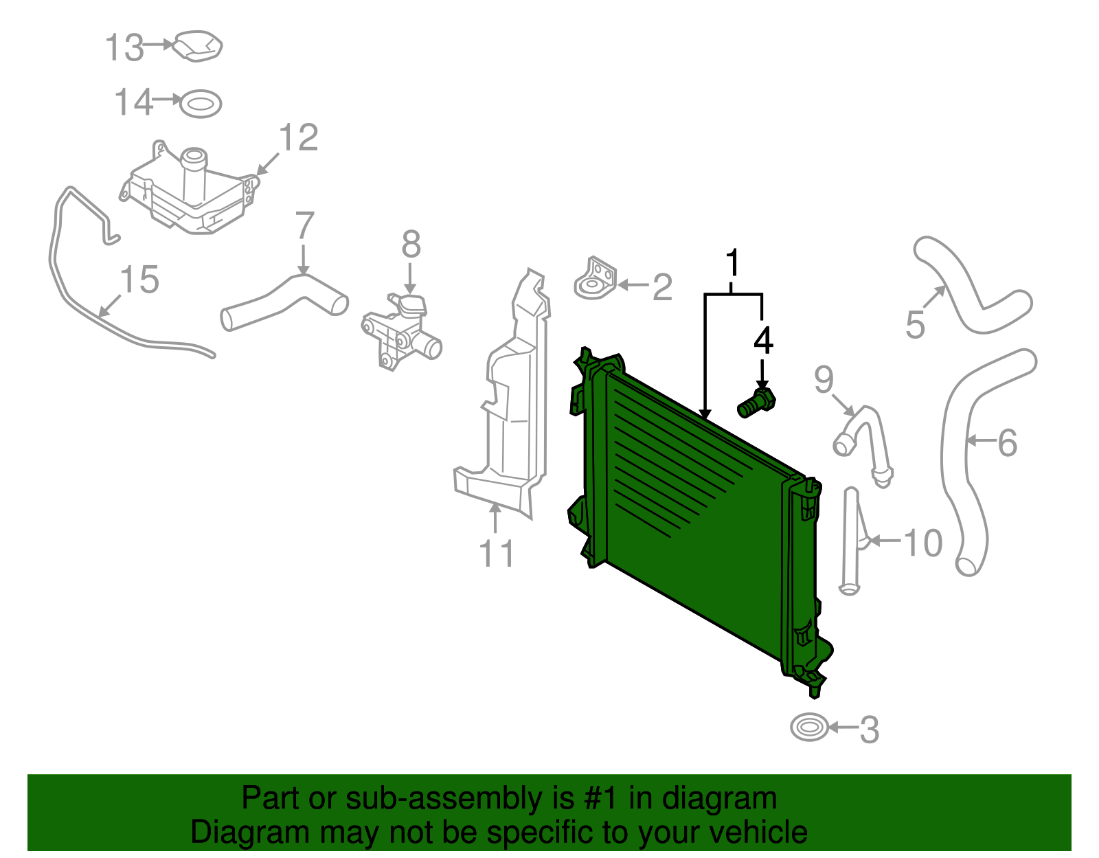 25310-2K150 - Radiator Assembly 2010-2011 Kia Soul | Kia.Parts Store