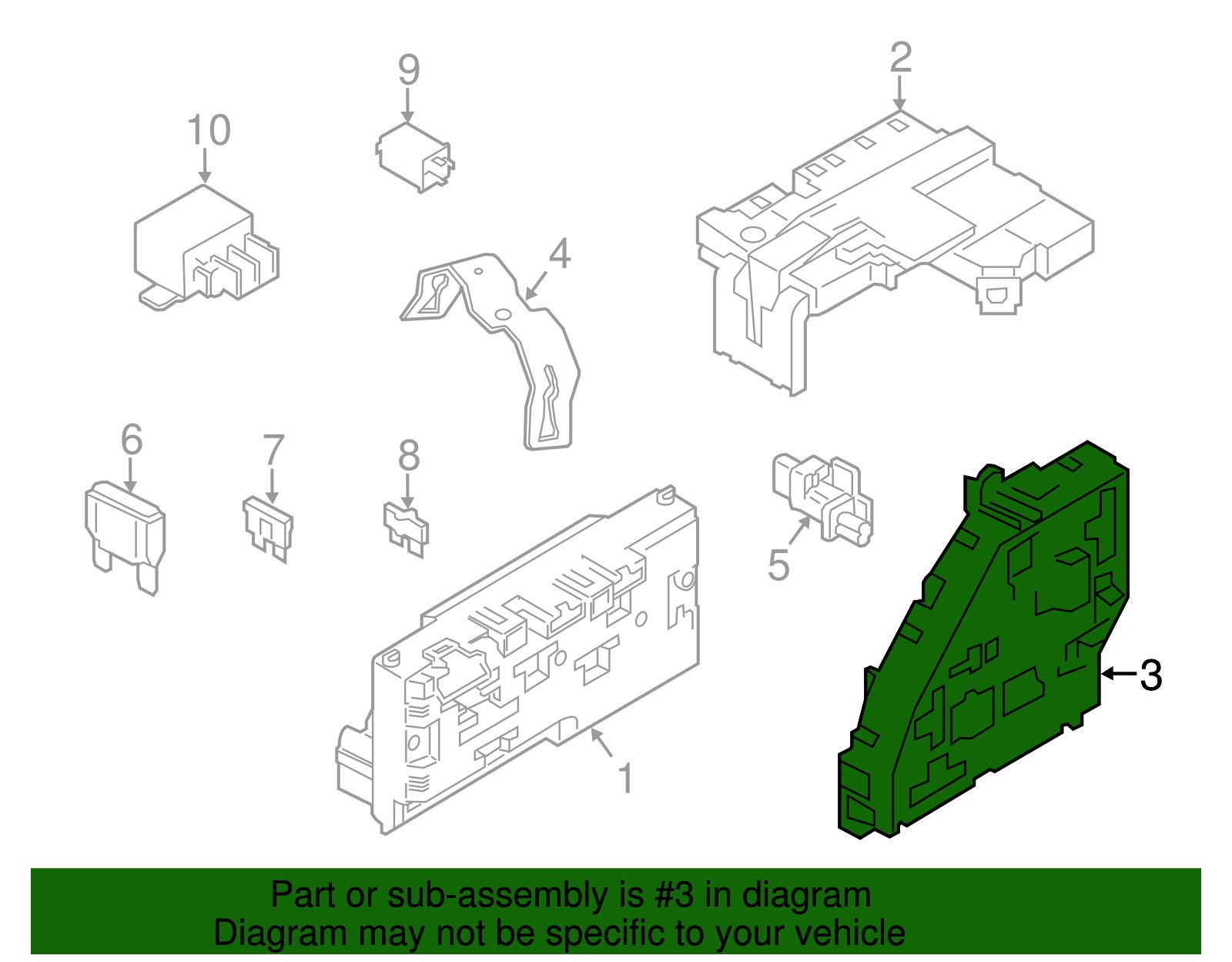 61149264923 - 2012-2017 BMW Distribution Box (61-14-9-264-923) | BMW of ...