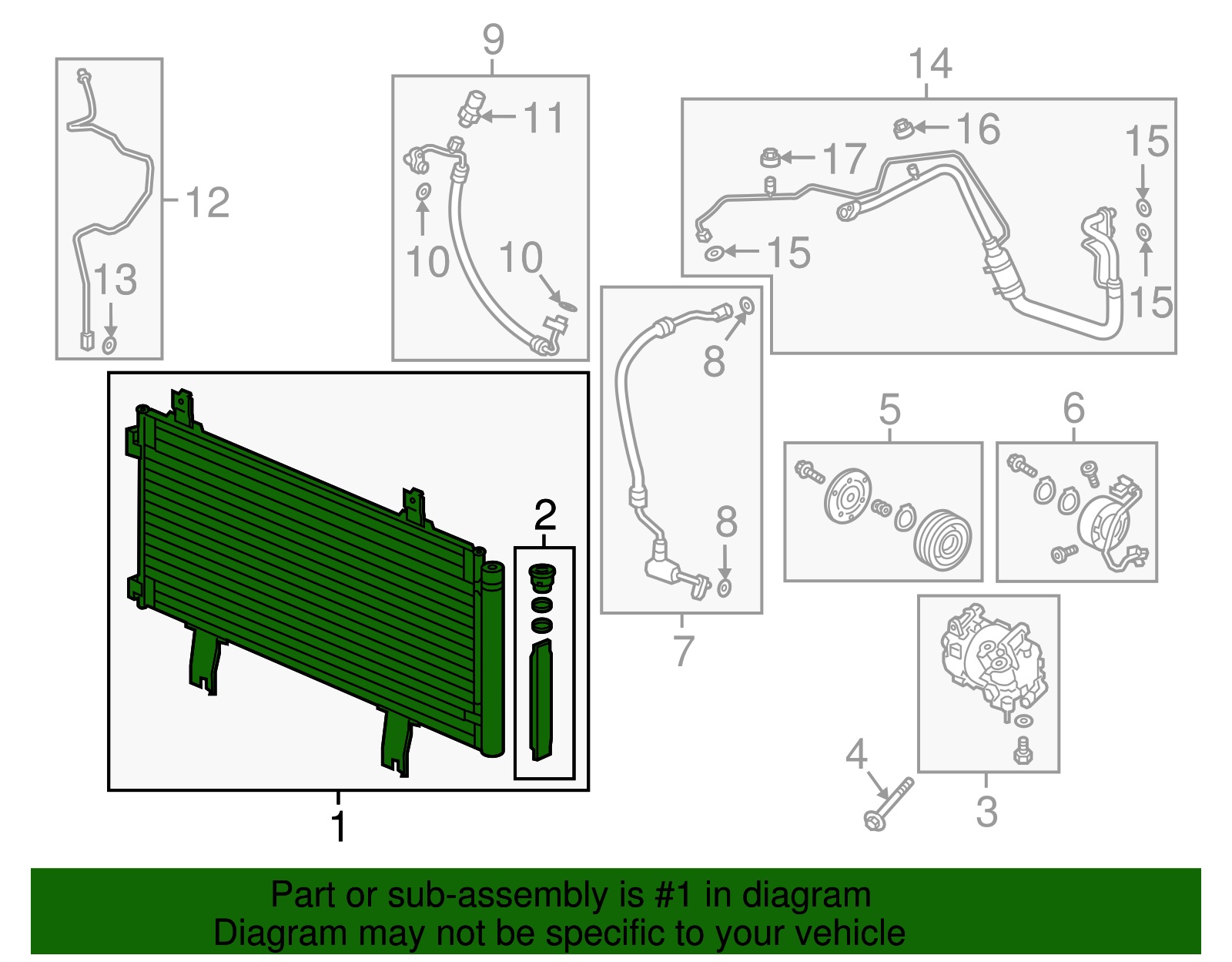 2018-2022 Honda Accord Condenser 80100-TVA-A02 | OEM Parts Online