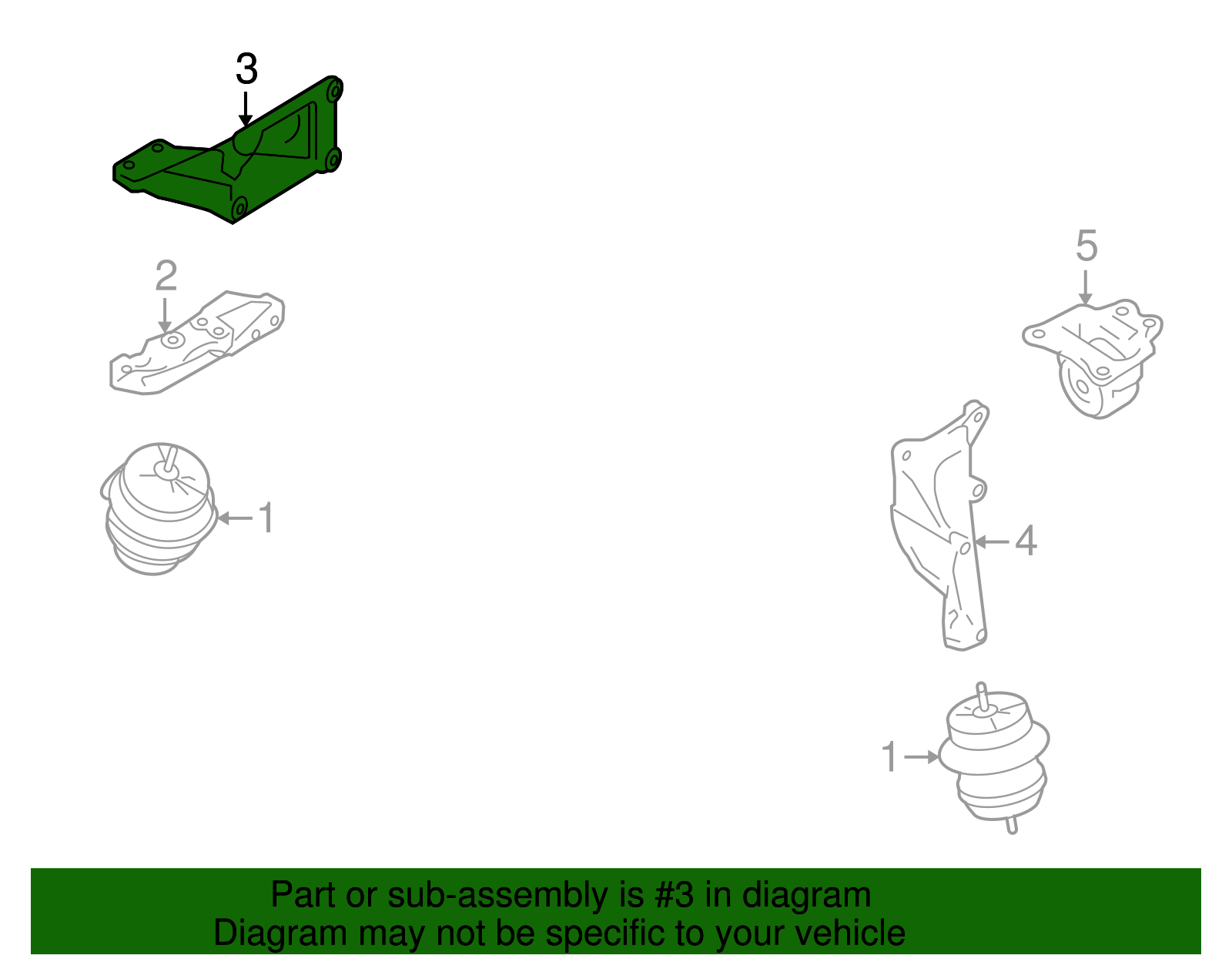 2009-2024 Nissan GT-R Front Mount Bracket 11232-JF00A | Melloy Nissan Parts