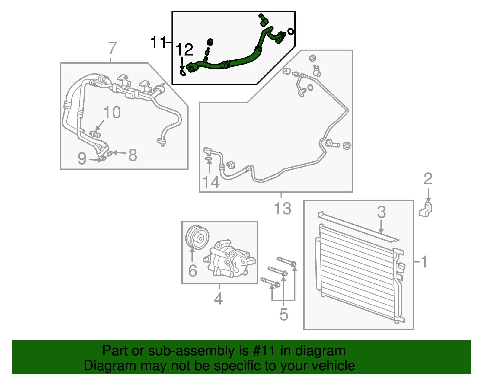 25891832 - Rear AC Hose | Partners Chevy