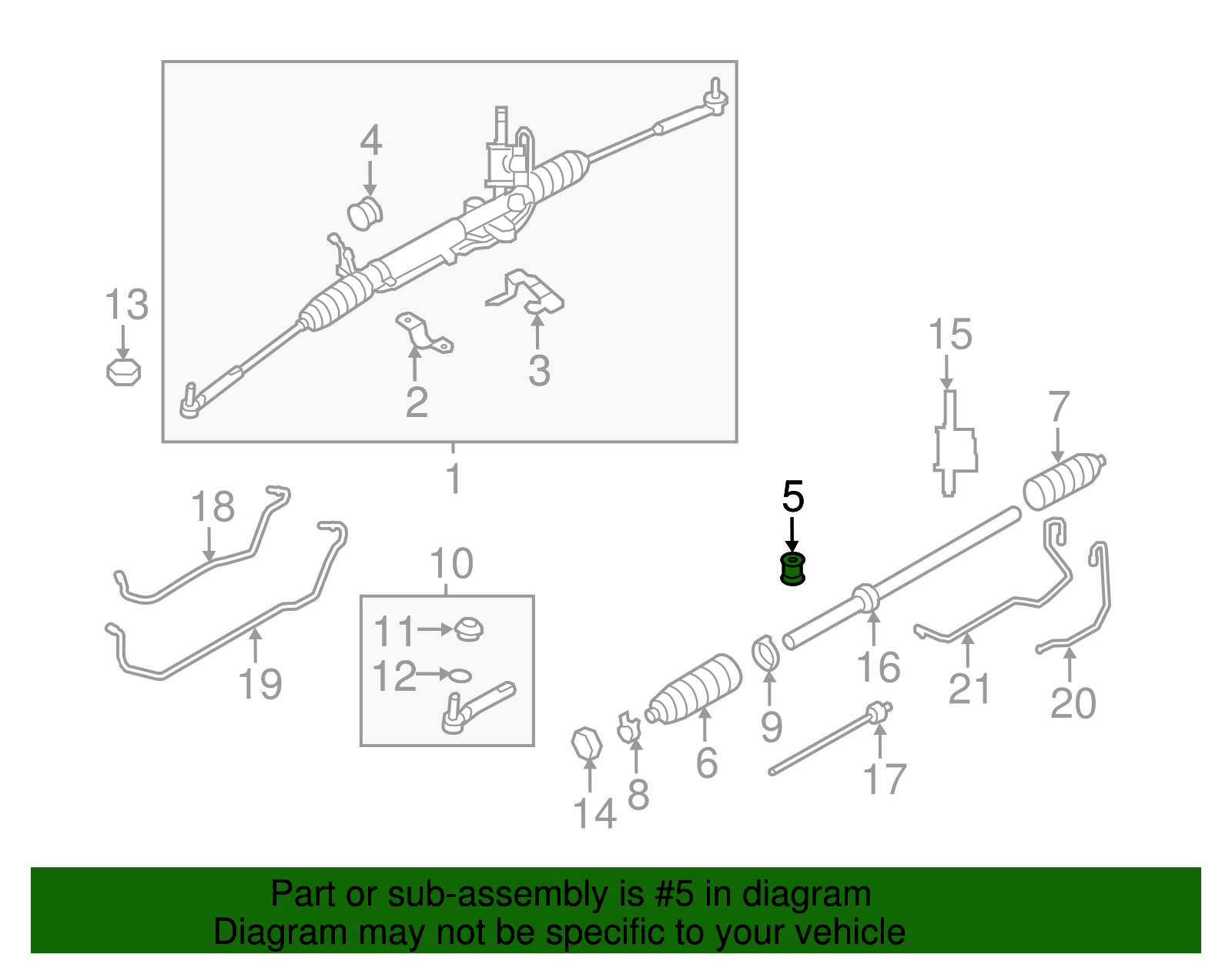 2006-2014 Subaru Bushing 34112AG001 | Subaru Parts Store