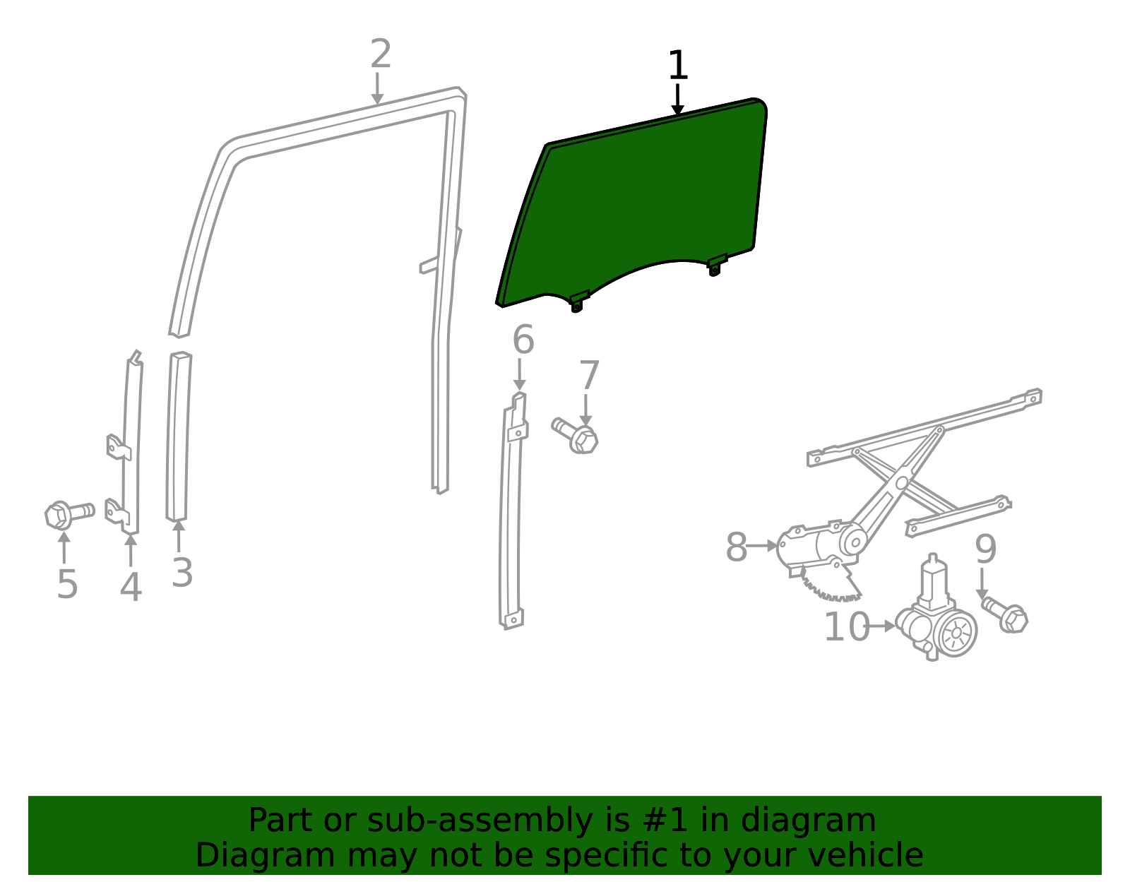 2007-2021 Toyota Tundra Door Glass 68104-0C080 | OEM Parts Online