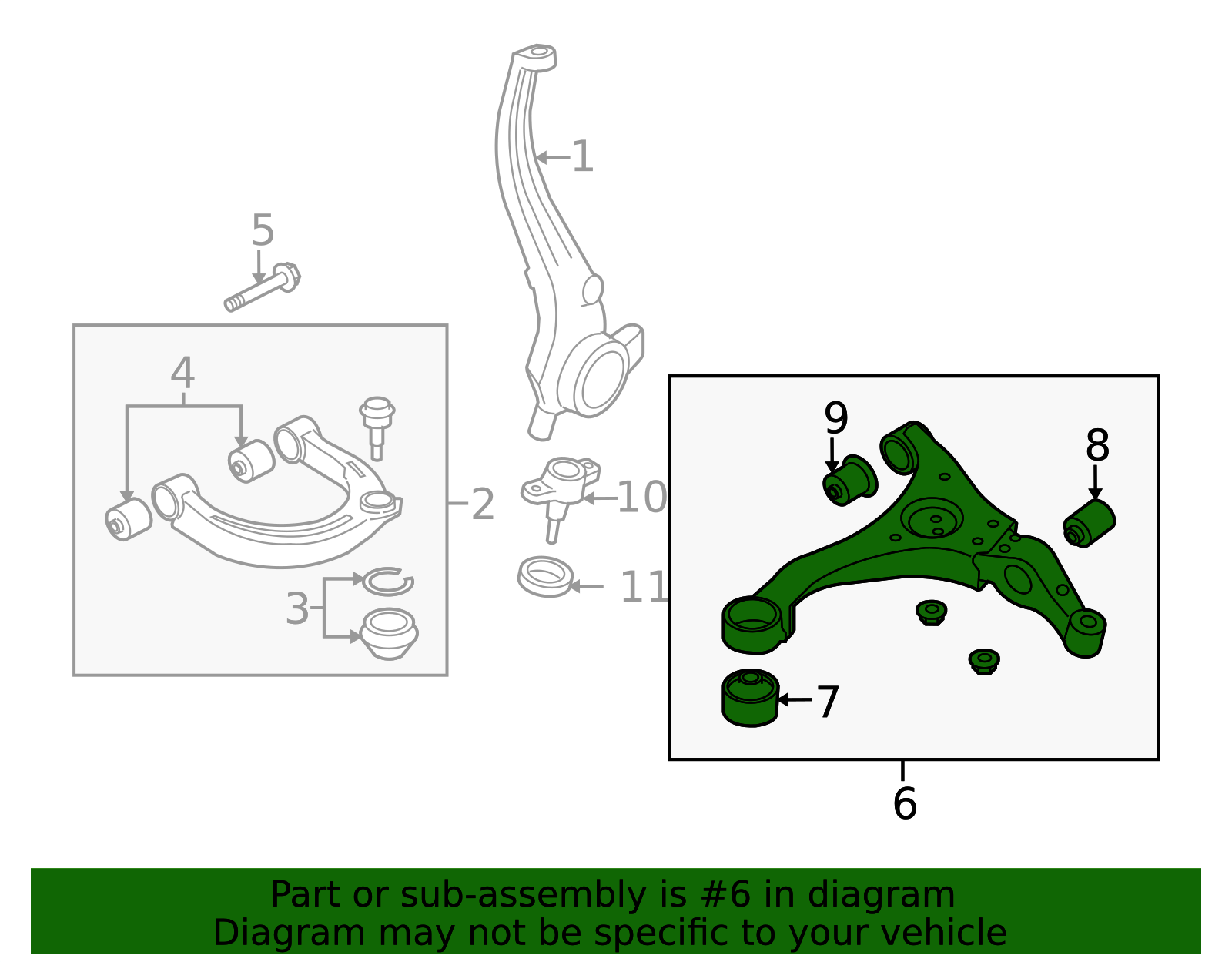 2006-2010 Hyundai Sonata Lower Control Arm 54500-3K060 | MotorMotor