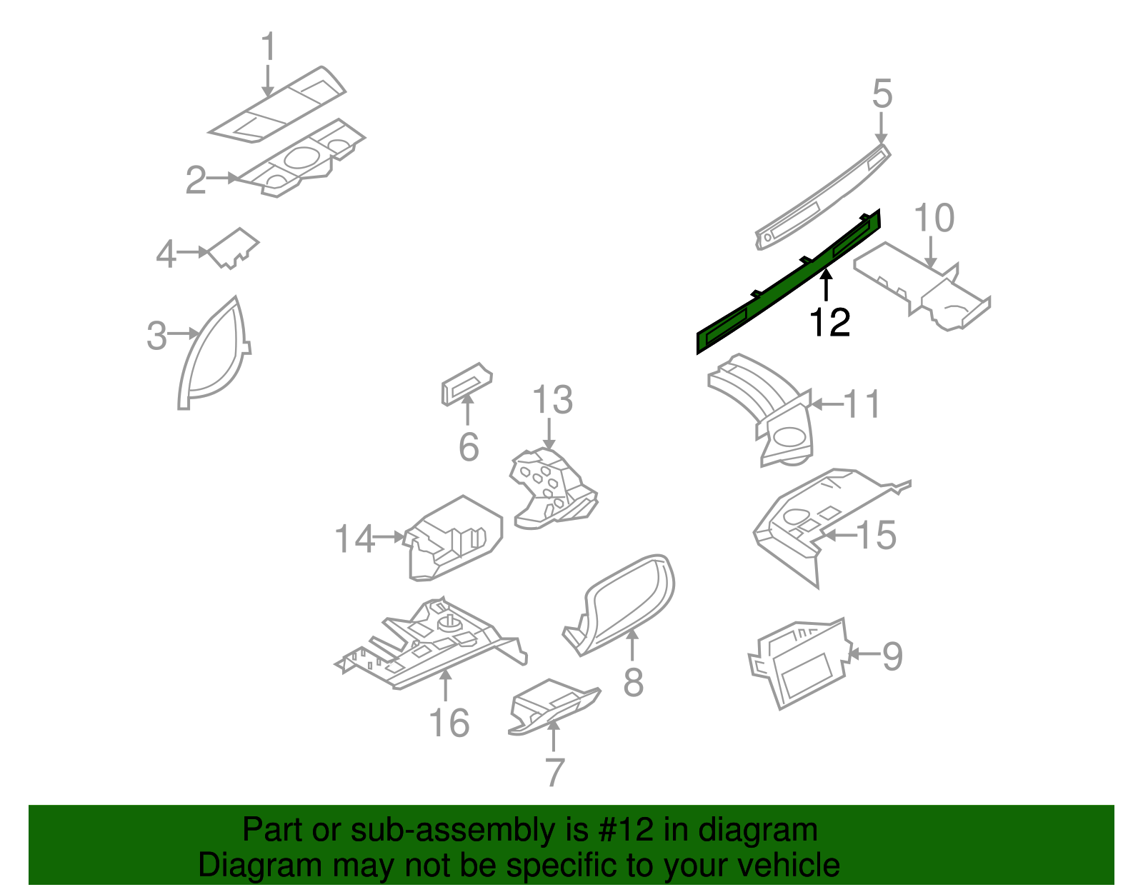 2006-2012 BMW | Trim Bezel | 51457138799 | BMW OEM Parts Store