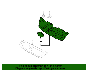 91121SC040 - Grille Assembly 2011-2013 Subaru Forester | Subaru Direct ...