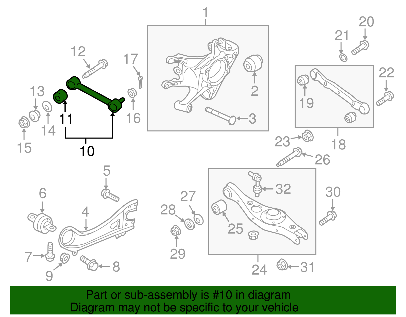 Hyundai - 55250-2W000 - Track Bar - 2013-2019 Hyundai | OEM Hyundai ...