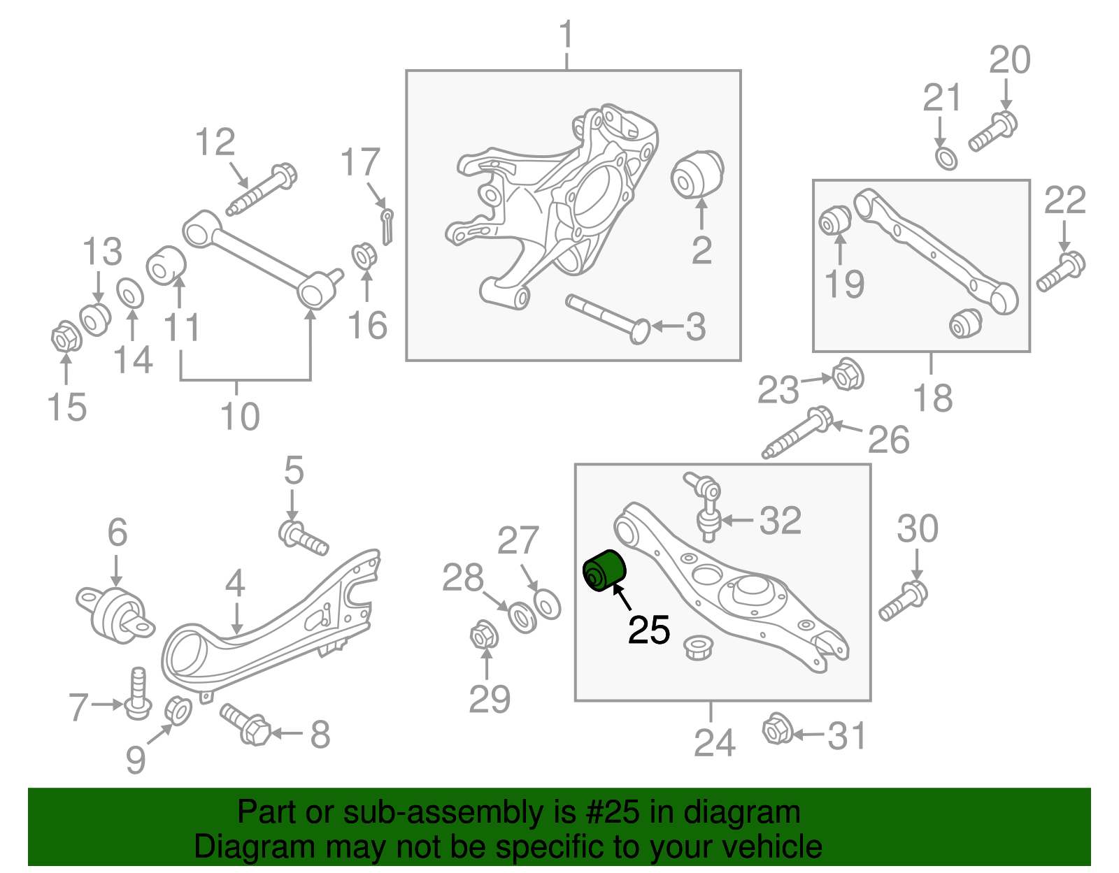 2010-2019 Hyundai Bushing 55215-2S000 | OEM Parts Online
