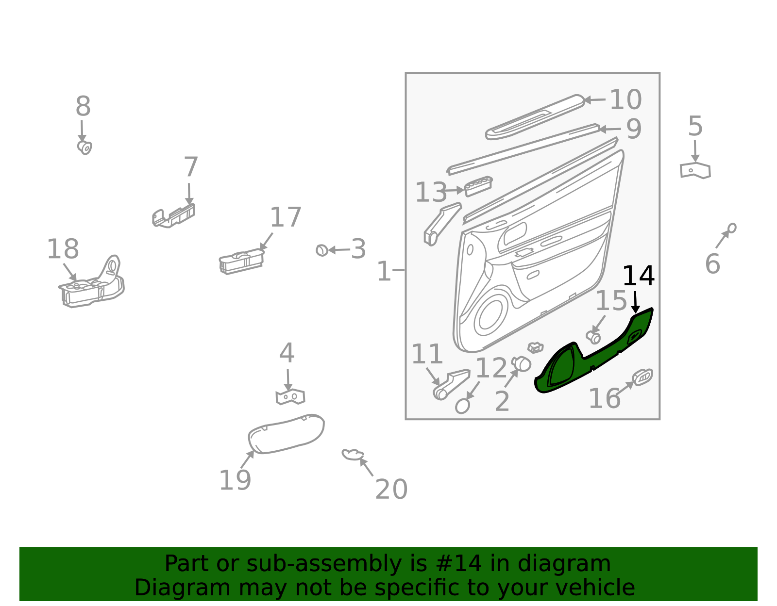 82380-3C600GJ - Map Pocket 2003-2006 Kia Optima | Kia.Parts Store