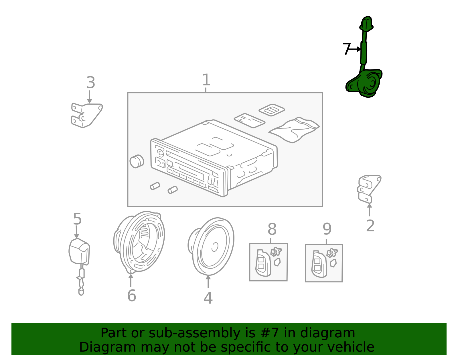 39120-S2A-A11 - 2002-2009 Honda S2000 - Speaker Assembly (1 1/2Tweeter) (Matsushita) | All ...