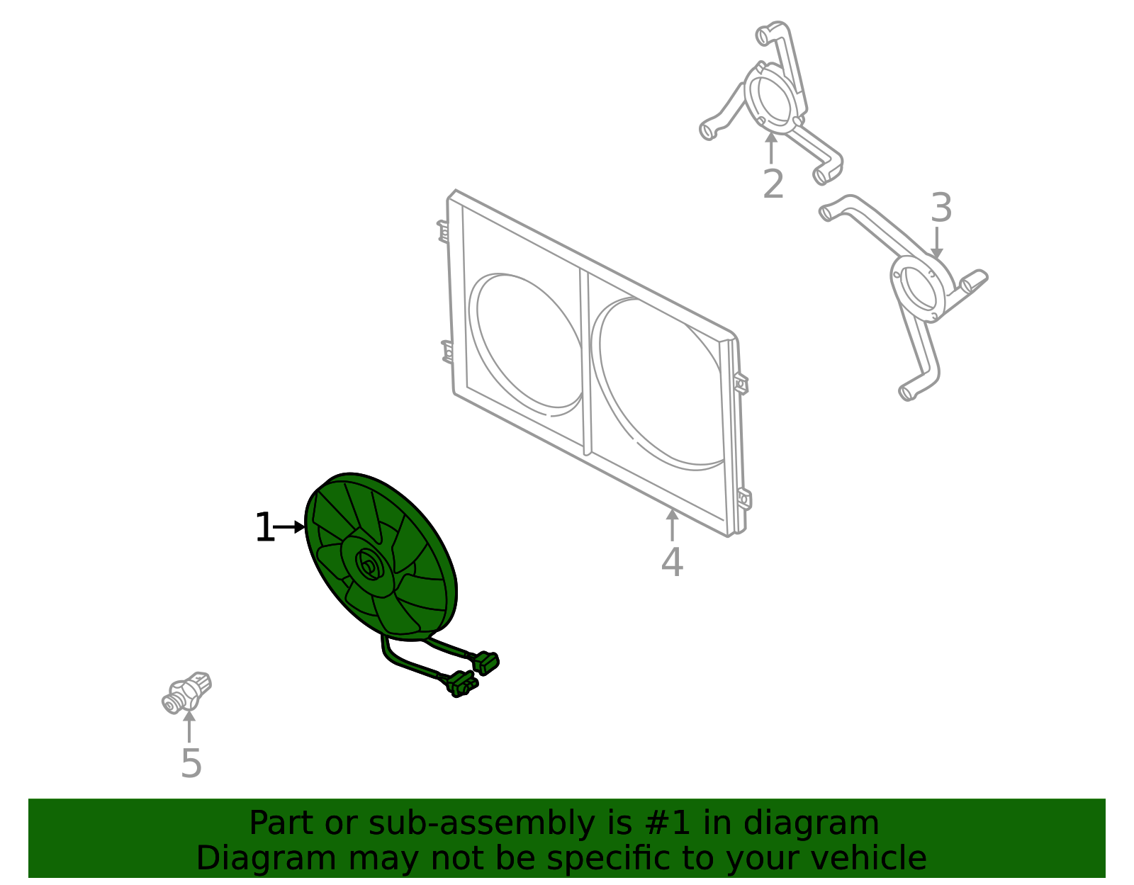 1998-2005 Volkswagen Beetle Fan Assembly 1C0-959-455-A | OEM Parts Online