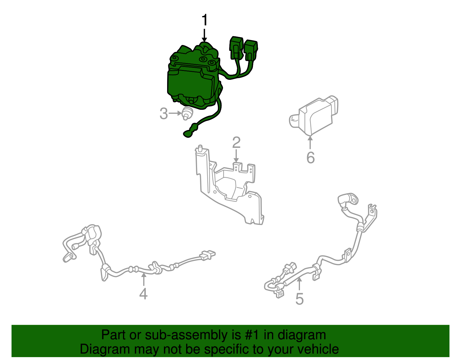 4630A478 - Hydraulic Booster Assembly, 2001-2006 Mitsubishi Montero ...