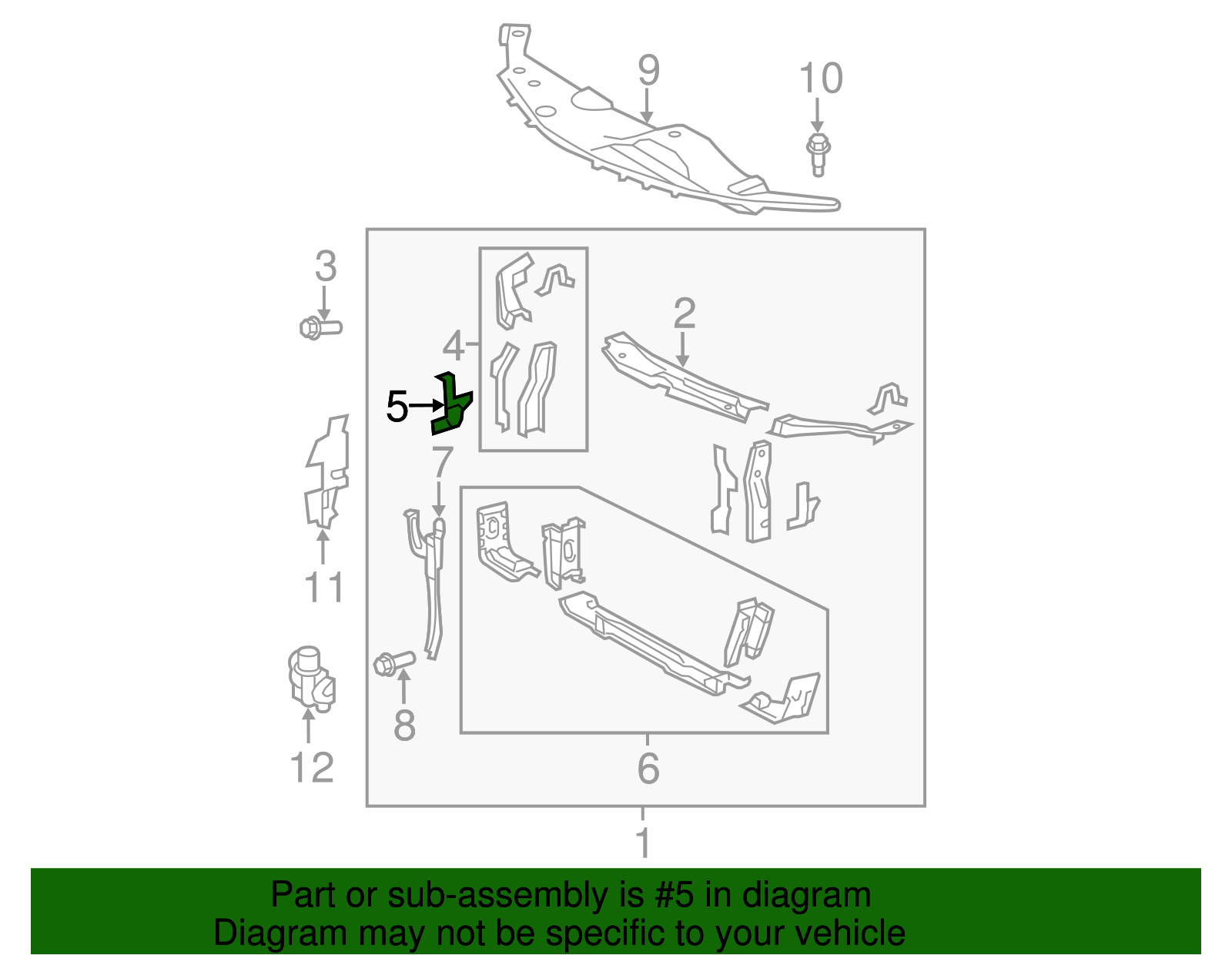 2007-2011 Toyota Camry Upper Arm 52142-06020 | Toyota Parts Center