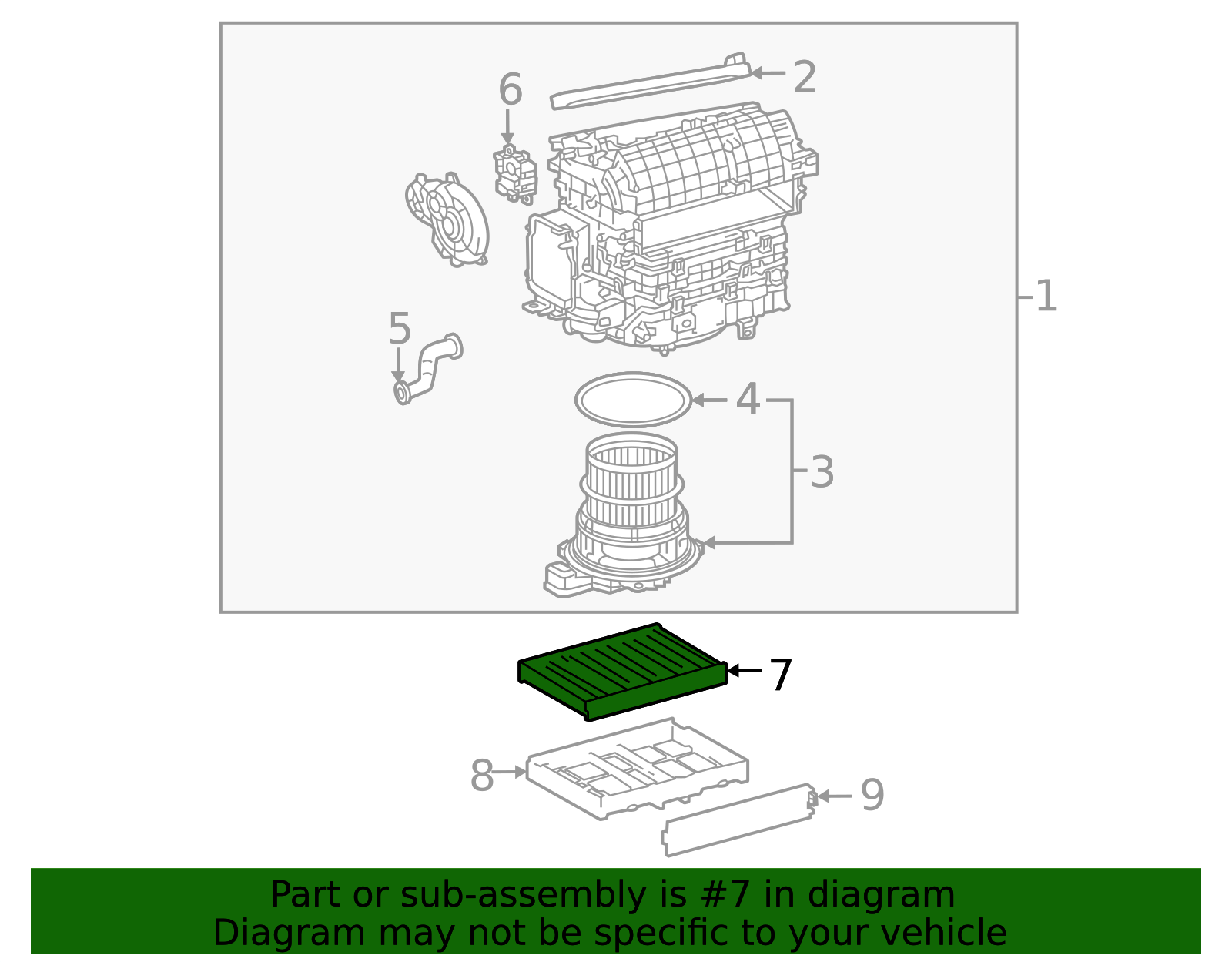 2022-2025 Lexus Cabin Air Filter 87139-60030 | OEM Parts Online