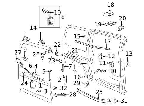 Side Door for 2003 Chevrolet Express 3500 | GM Parts Center