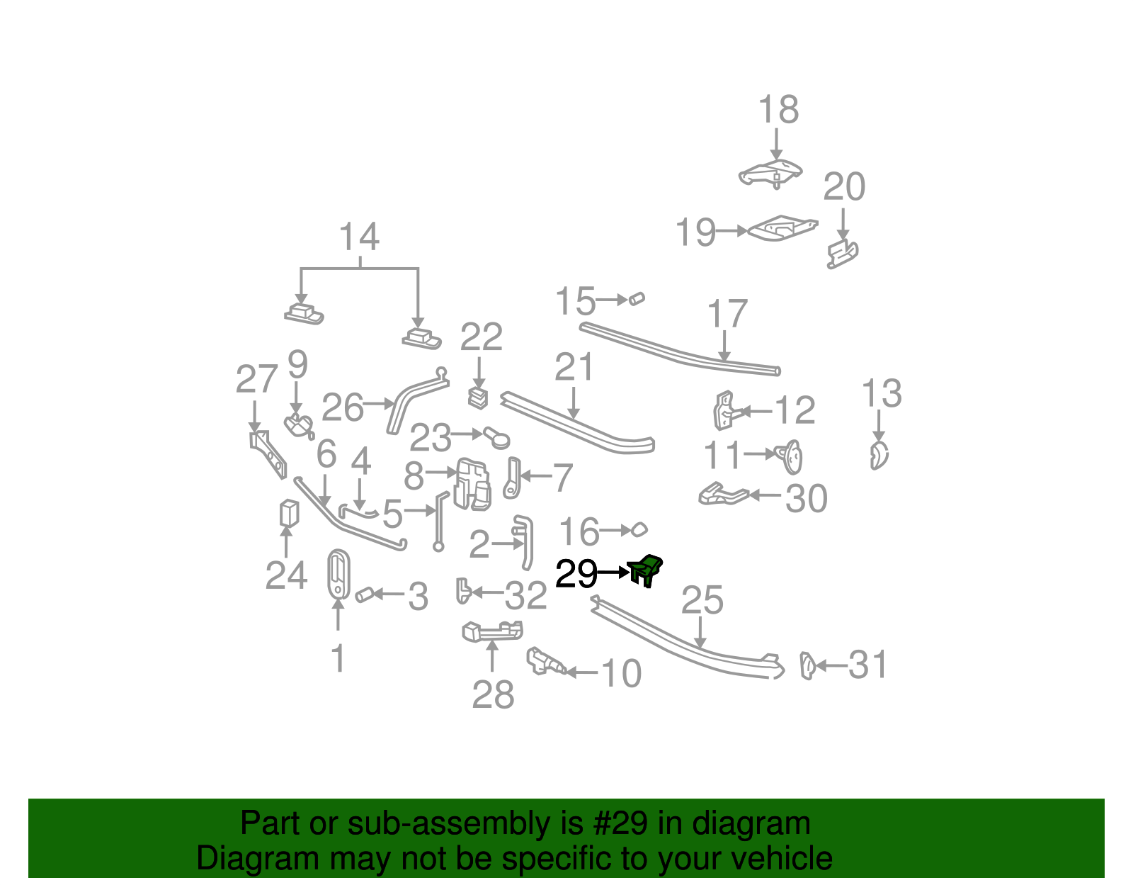 1996-2025 GM Door Check 84509133 | Capital Chevy Parts