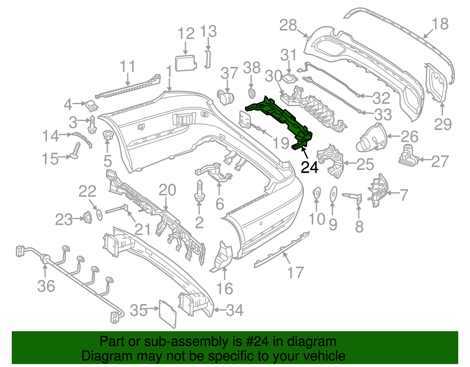 212-885-66-14 - Center Bracket 2014-2016 Mercedes-Benz | Mercedes-Benz ...
