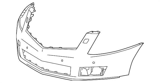 2013-2016 Cadillac SRX Front Upper Bumper Cover 22762889 GM ...