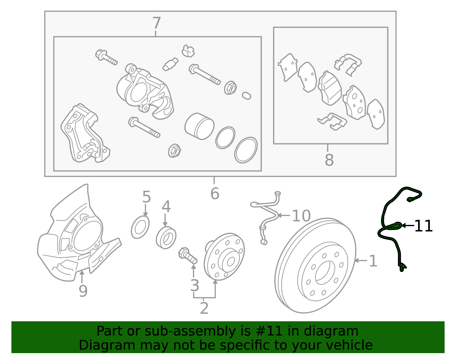 2012-2017 Hyundai Azera ABS Sensor 59810-3V500 | MotorMotor