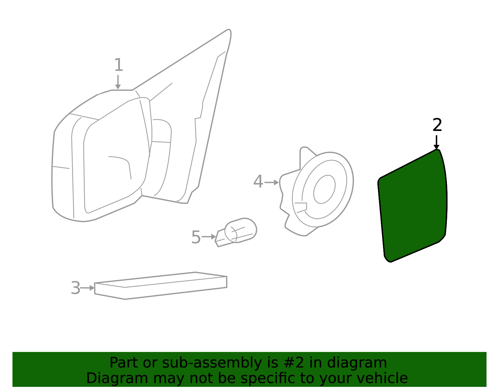 Mirror Glass 4L3Z-17K707-DA | OEM Parts Online