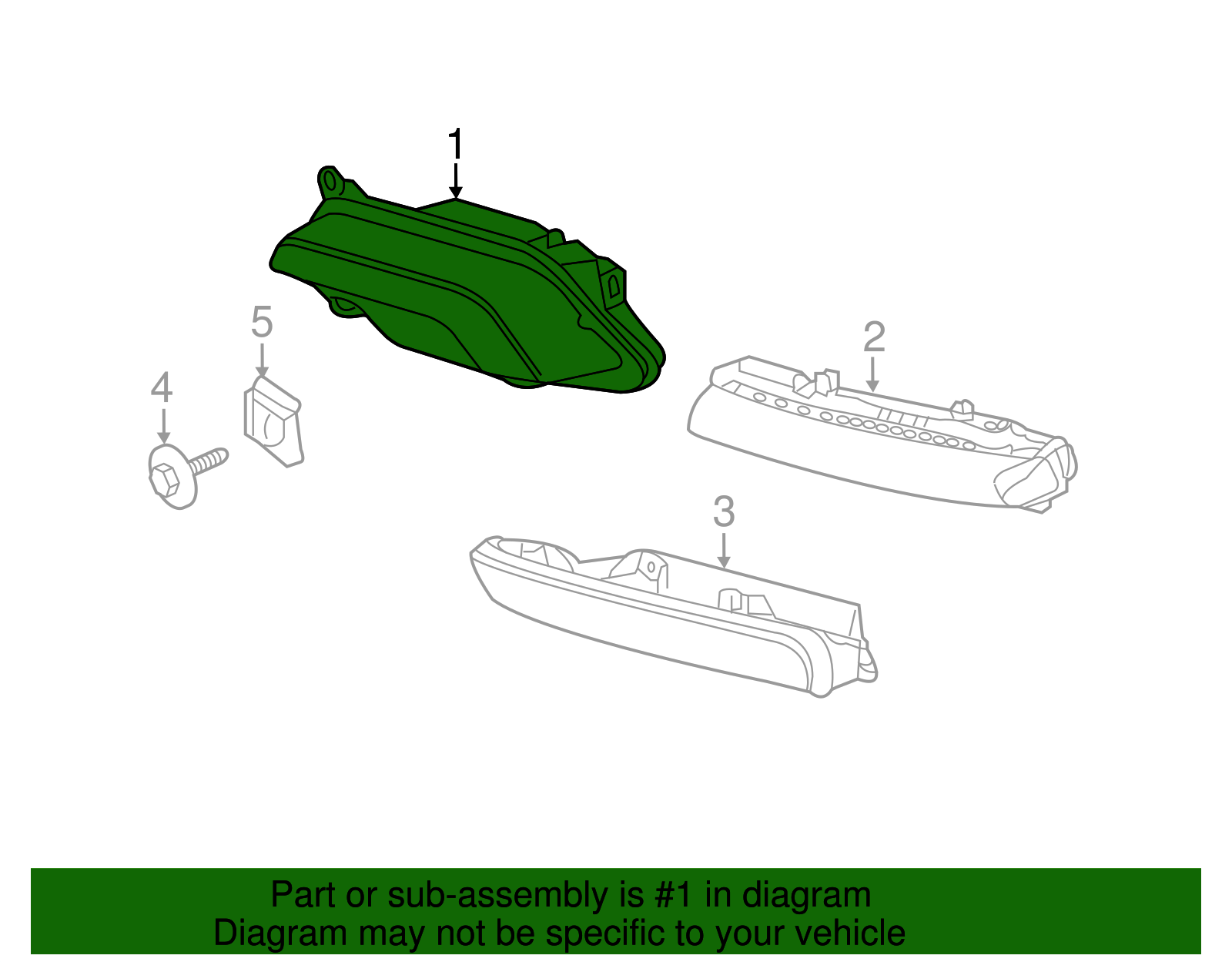 212-820-07-56 - Daytime Run Lamp 2010-2013 Mercedes-Benz | Mercedes ...