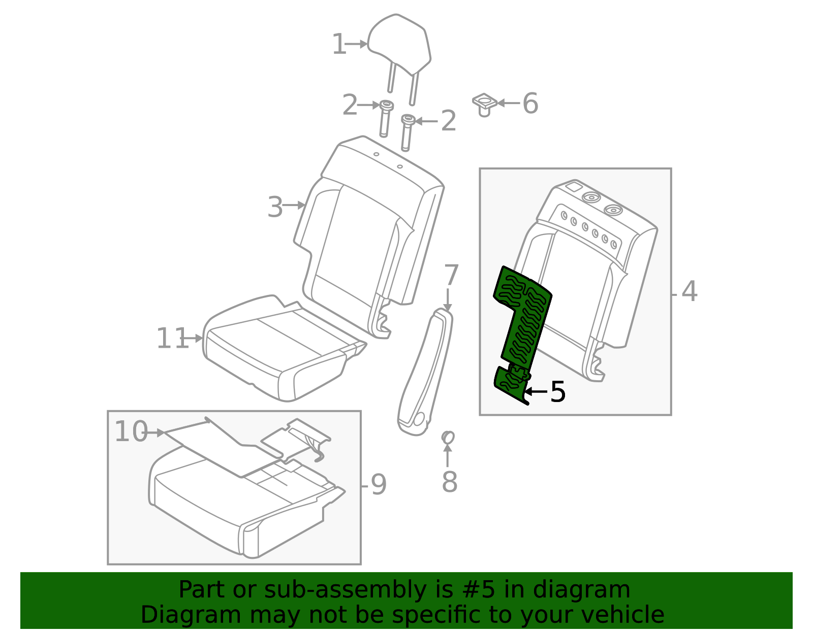 2024-2025 Hyundai Santa Fe Seat Back Heater 88370-R6020 | MotorMotor