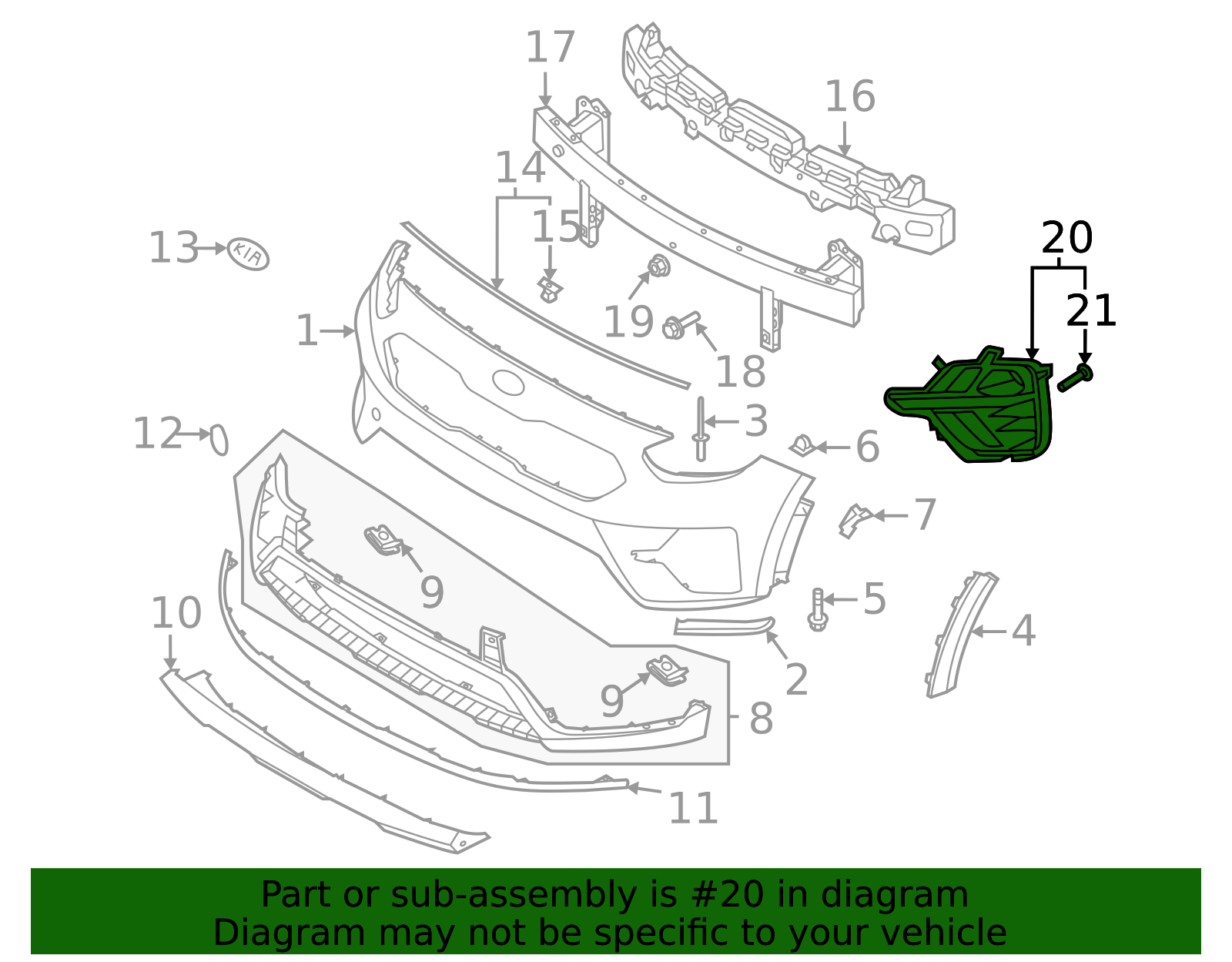 86524-G5500 - Cover 2020-2022 Kia Niro | Kia.Parts Store
