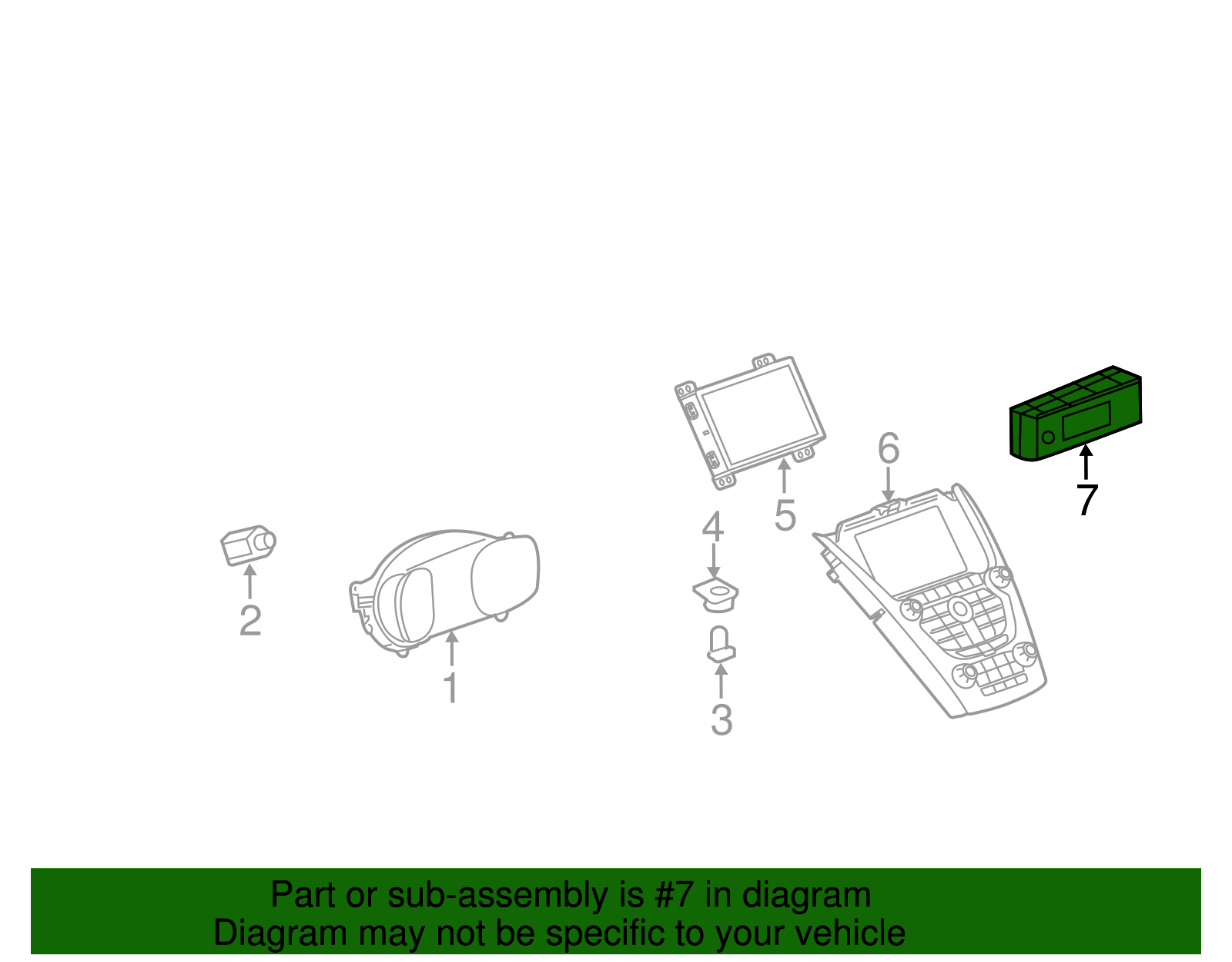 2010-2011 GM Heating and Air Conditioning Remote Control 13578140 GM ...