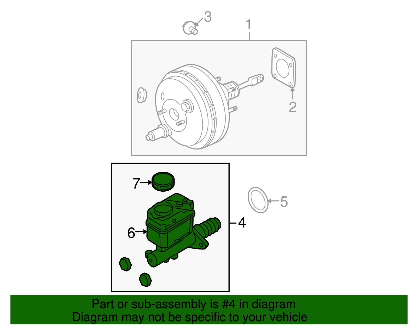 2010-2014 Ford | Master Cylinder | DL1Z-2140-D | Walls' Ford Parts