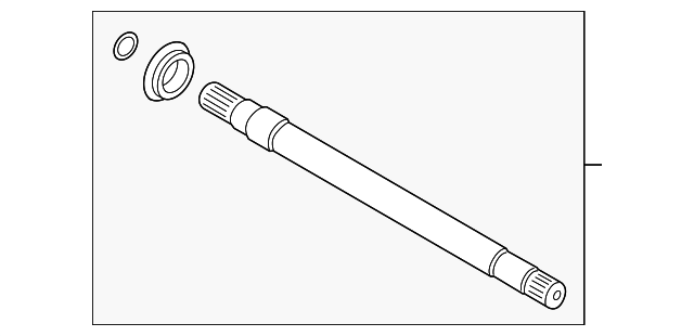 2019-2023 Ford Ranger | Axle Shaft | KB3Z-4B410-A | Walls' Ford Parts