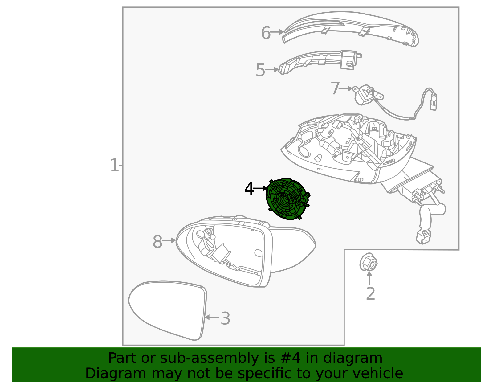 87612-F2000 - Hyundai Mirror Motor 2017-2025 Hyundai | Performance Auto ...