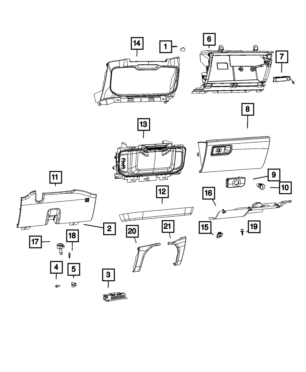 2019-2026 Ram 1500 Instrument Panel Close Out 6MA64TX7AB | Miracle Mopar