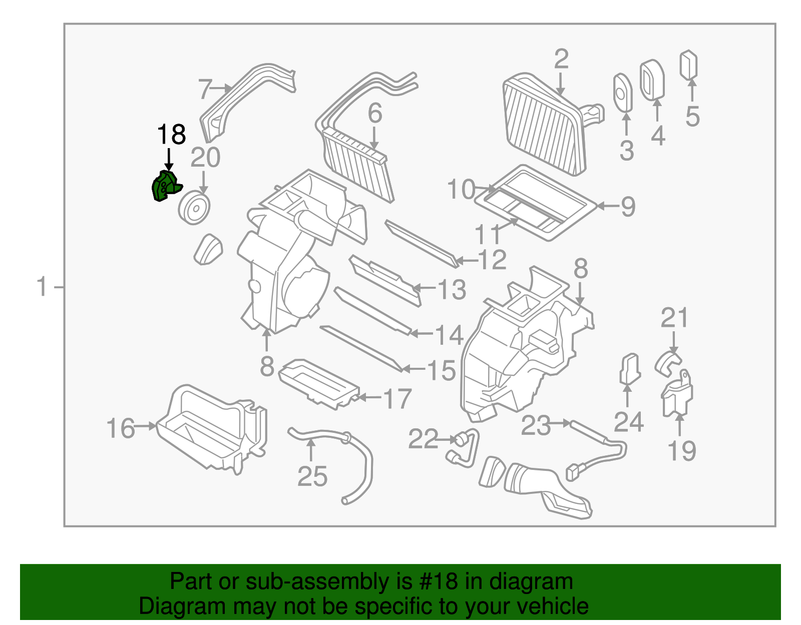 97154-2G000 - HVAC Floor Mode Door Actuator 2006-2010 Kia | Kia.Parts Store