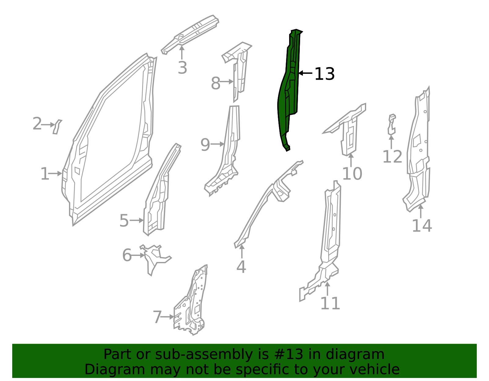 76510-1PA0A - Lock Pillar 2012-2018 Nissan | Official Nissan Parts Store