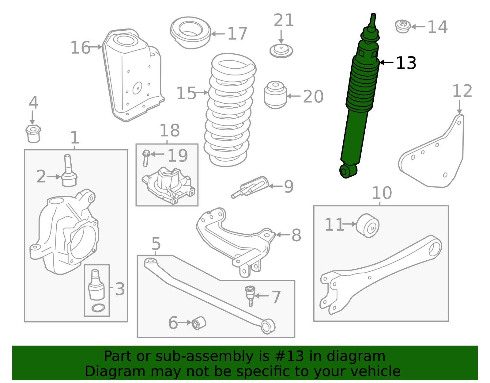 2020-2022 Ford | Shock Absorber Assembly | LC3Z-18124-R | Walls' Ford Parts