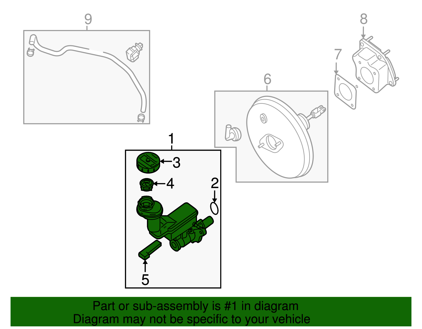 2013-2019 Nissan Sentra Master Cylinder 46010-3SG1B | Hoffman Nissan Parts