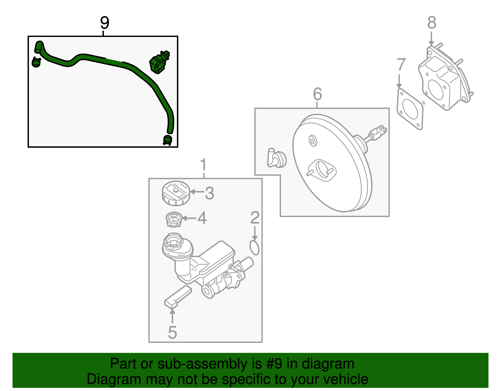 2013-2019 Nissan Sentra Vacuum Tube 47401-3SH1A | Nissan Parts Central