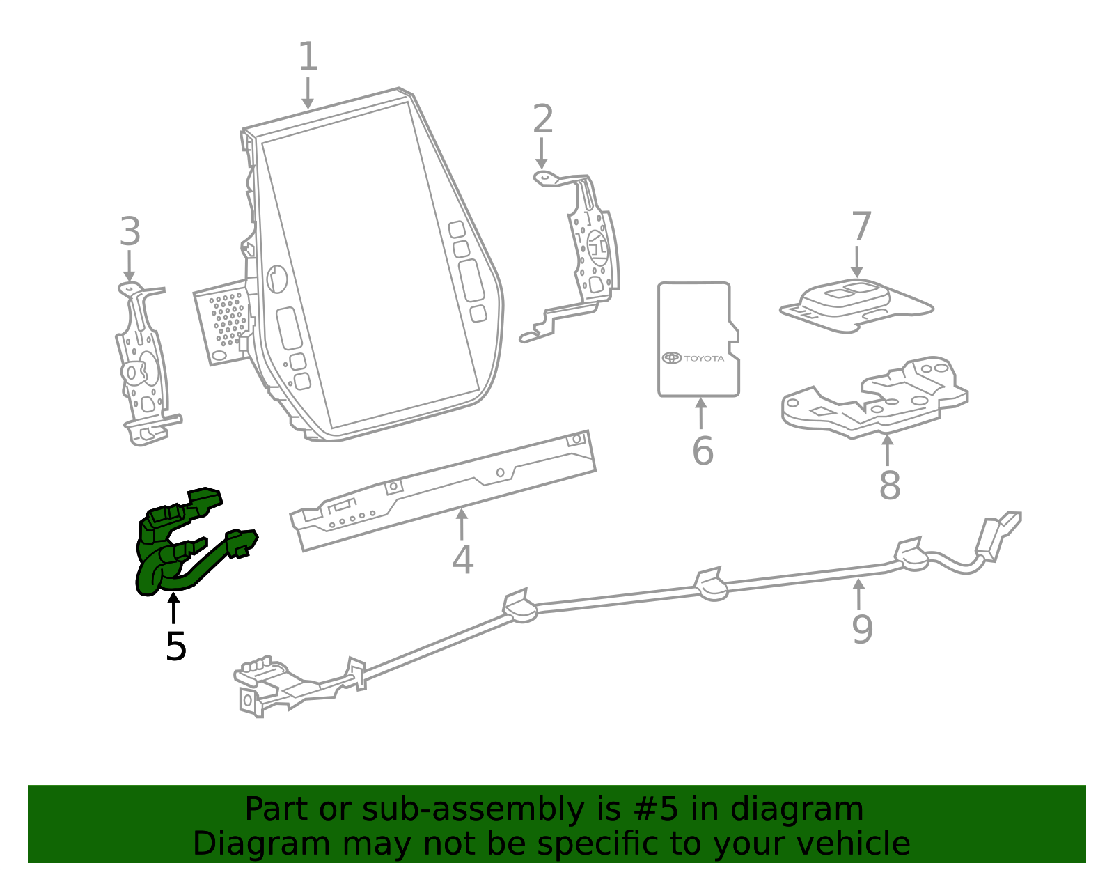 86842-42010 - GPS Navigation Control Module Connector Toyota San Diego ...