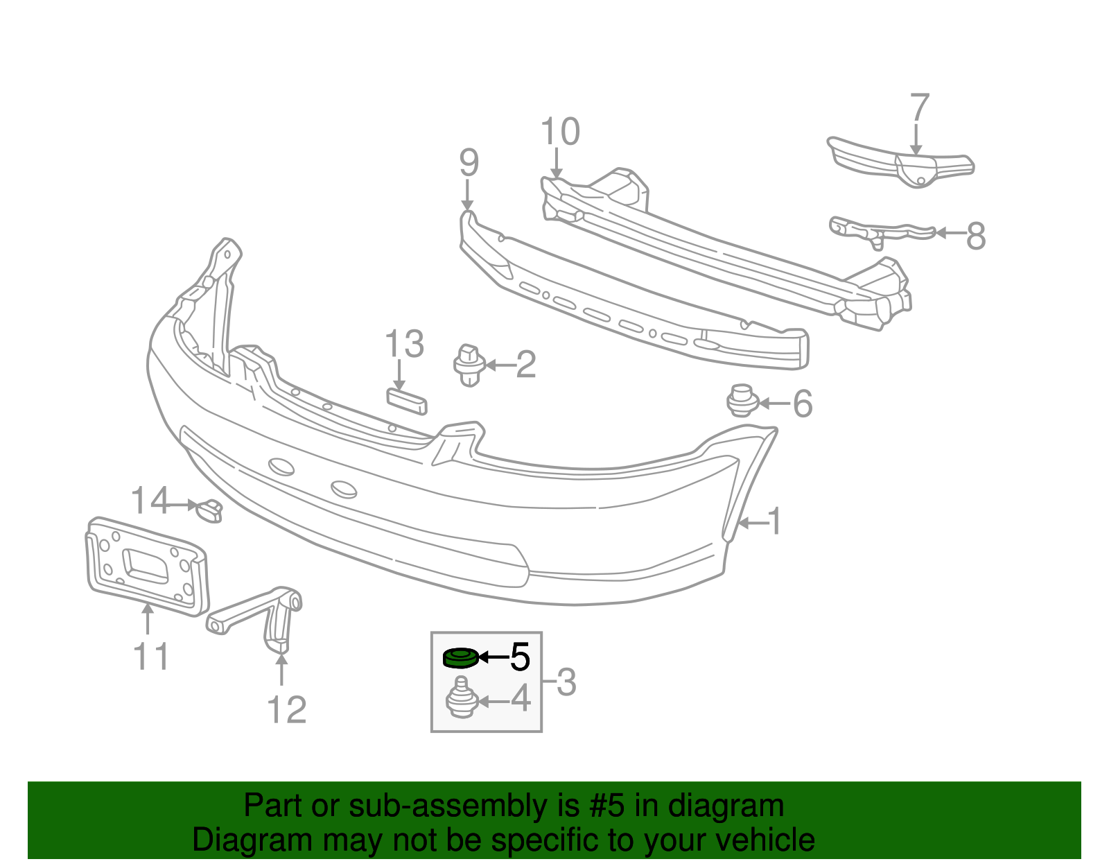 90540-SA7-000 - Bumper Cover Washer 1993-2001 Honda | Honda Parts Online