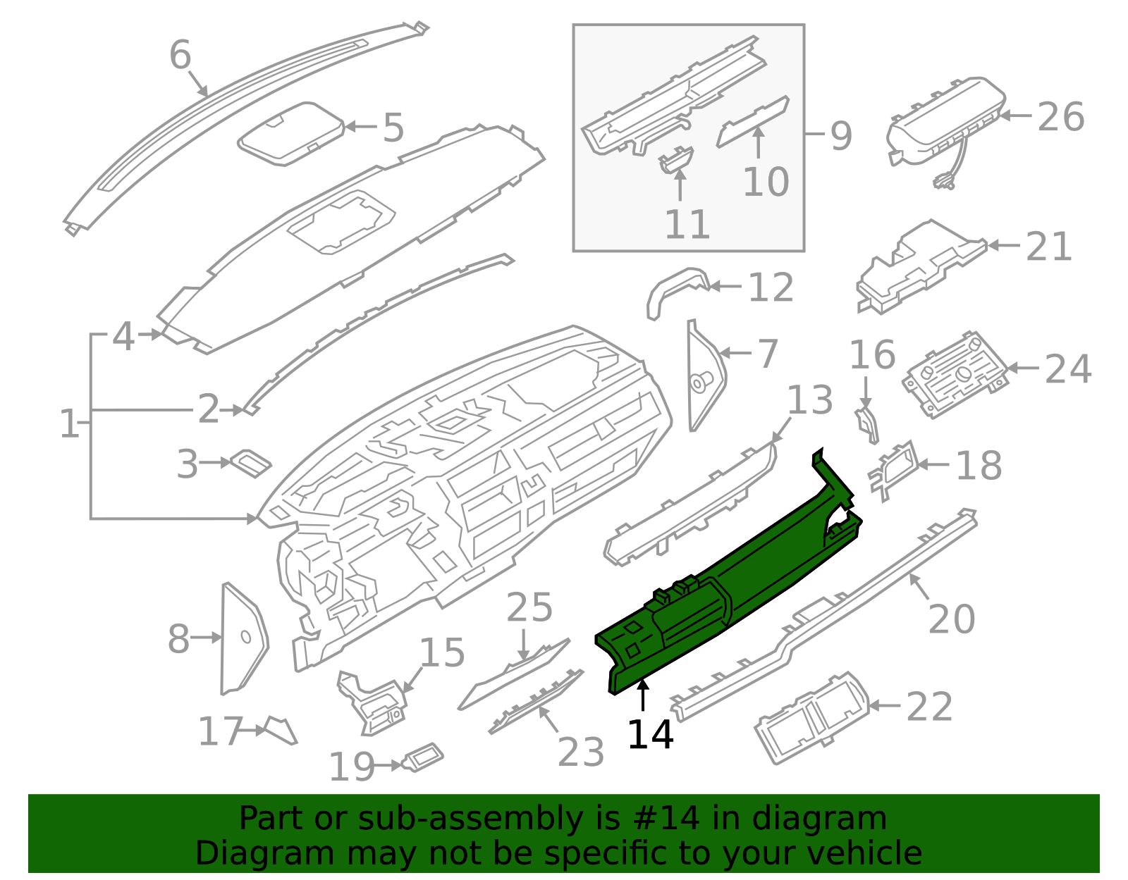 2018-2021 Lincoln Navigator Outer Panel JL7Z-7804338-AB | Ford ...