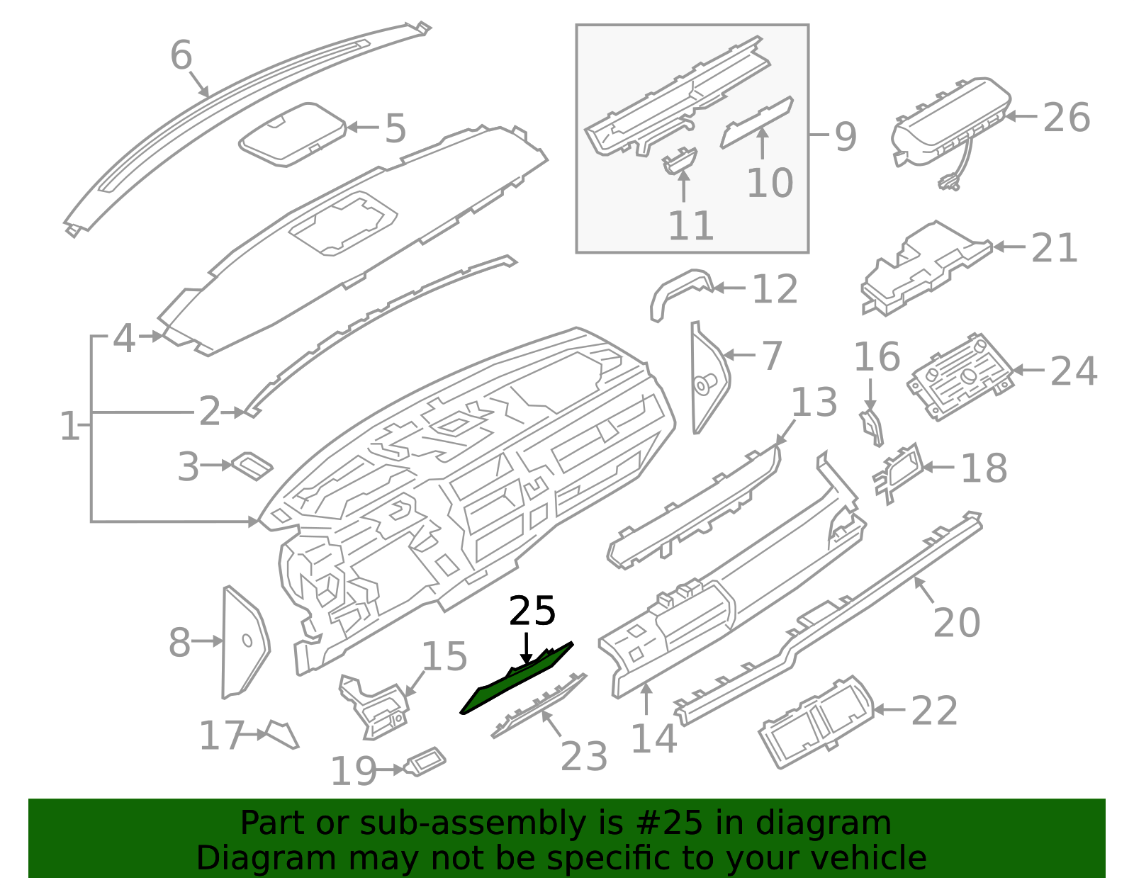 NL7Z-7804459-AC - Closure Panel 2022-2024 Lincoln Navigator | Big 3 ...