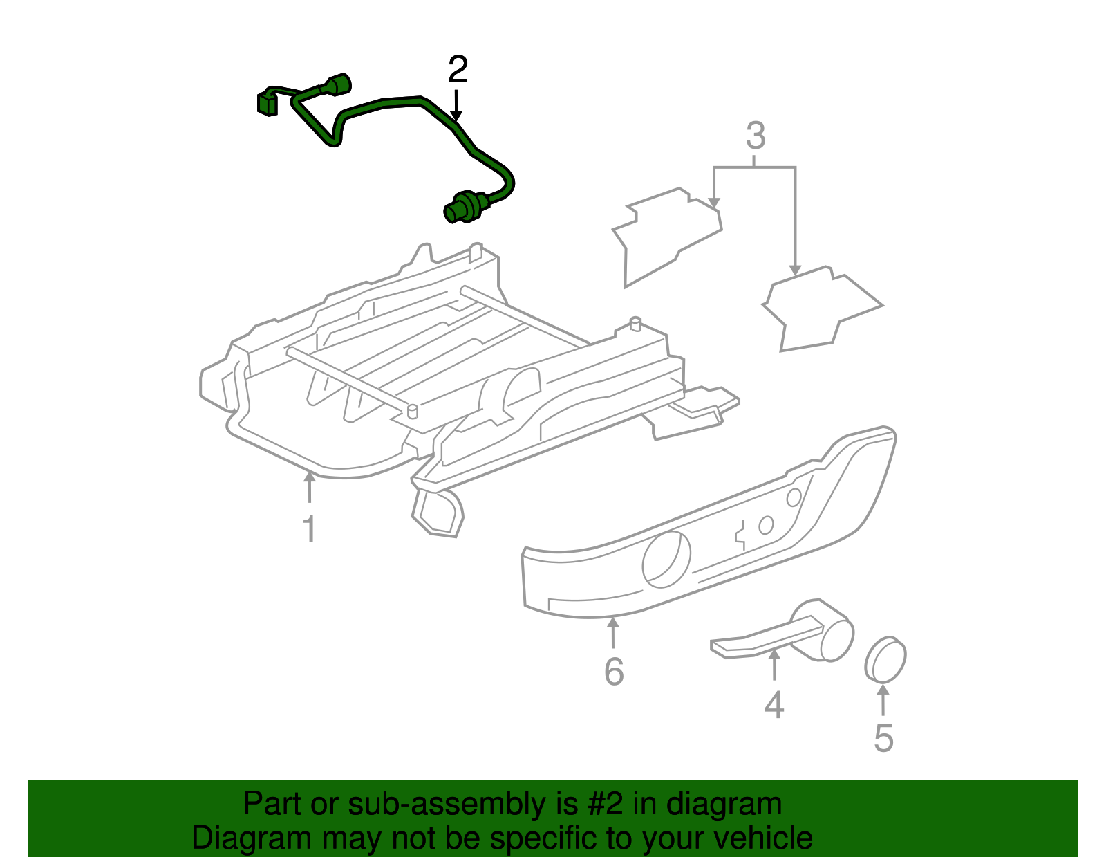 2007-2009 Ford Mustang | Wire Harness | 7R3Z-14A699-CA | Walls' Ford Parts