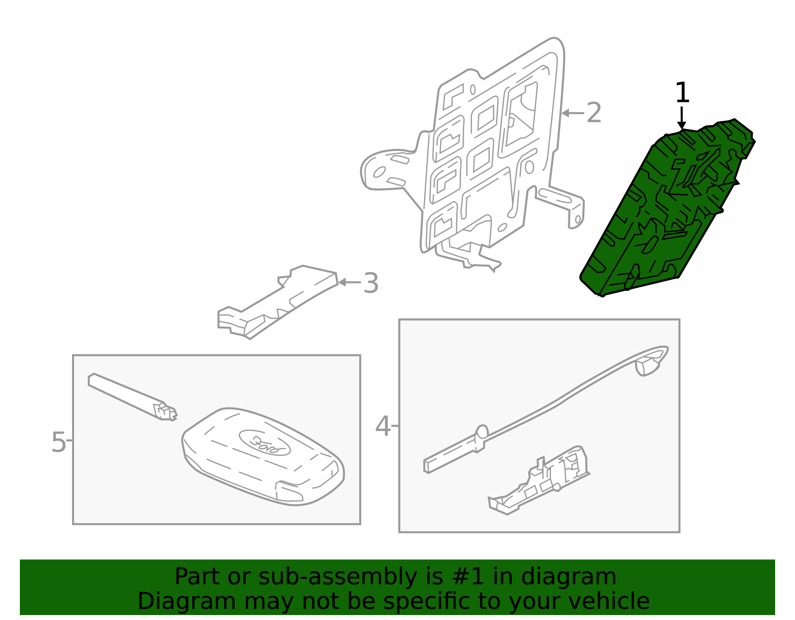 Keyless Entry Module | HU5Z-15604-CL | Walls' Ford Parts