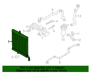 Genuine Auxiliary Radiator for 2013-2025 Land Rover | Land Rover Part ...