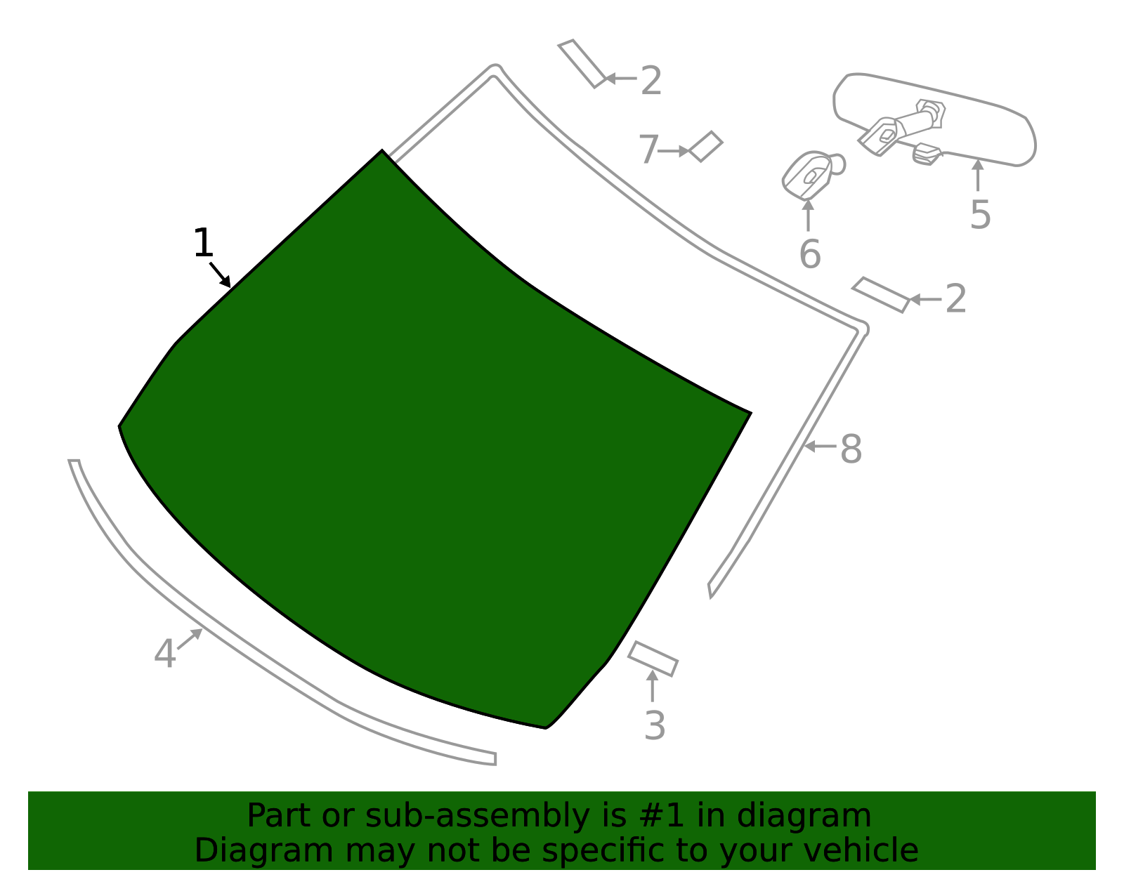 72700-5HT0A - Windshield Official Nissan Parts Store